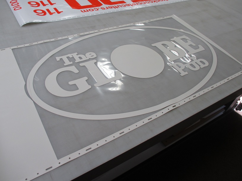 Systematic process of creating a redwood sandblasted sign