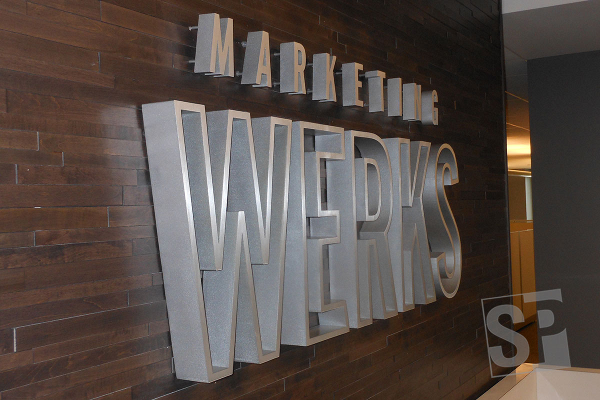 Marketing Werks interior cast letters - The Sign Palace
